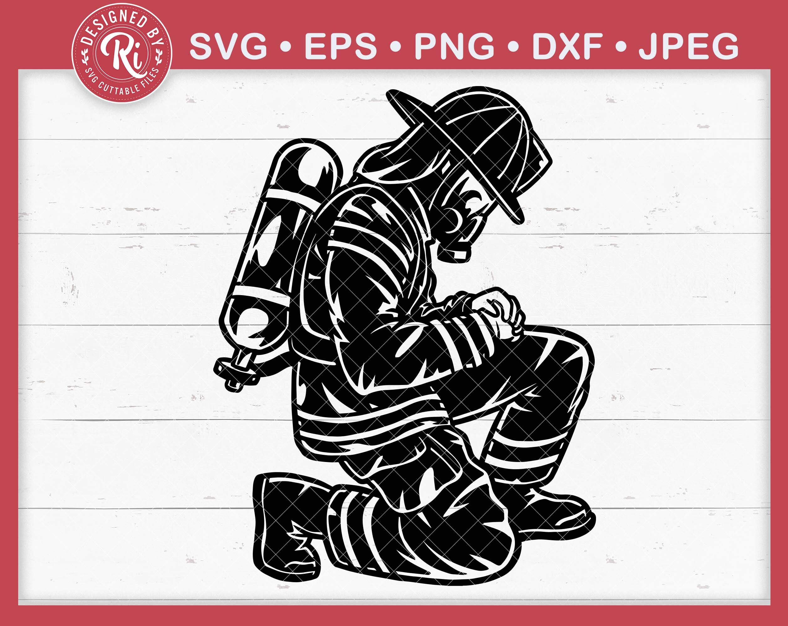 Kneeling Praying Firefighter Svg Memorial Day Shirt Flames - Etsy