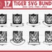 Tiger SVG Bundle, Face, Head, Monogram, Safari, Jungle, Big Cat, Gift ...