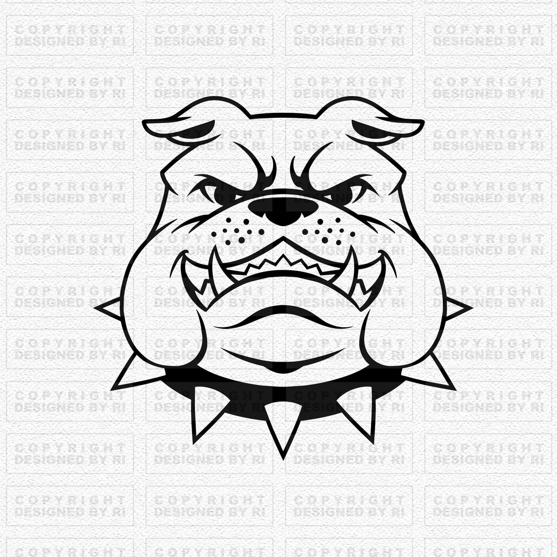 Bulldog Svg Dog Svg Animal Logo SVG PNG Vector Clipart | Etsy