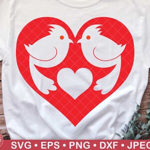 Love Birds Svg, Valentines Day, Wedding, Couples, I Love You, Heart, Be ...