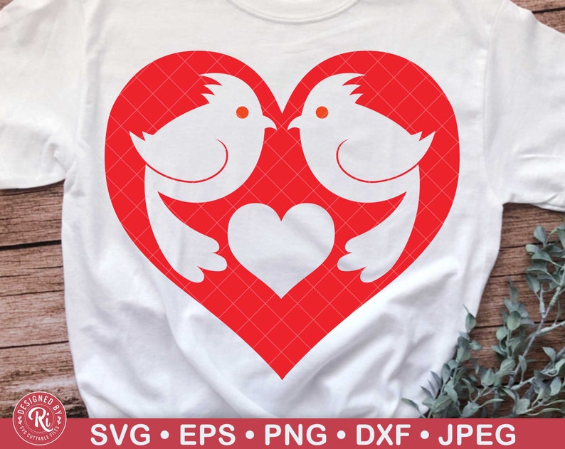Love Birds Svg Valentines Day Wedding Couples I Love You - Etsy