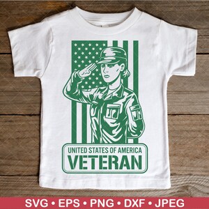 US Veteran Female Soldier SVG, United States of America, Army, Lady ...