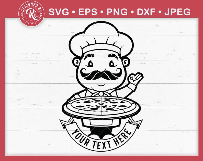 Pizza Monogram Svg Chef Monogram Svg Pizzeria Svg Kitchen - Etsy