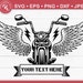 Motorcycle Monogram Svg, Motorcycle Svg, Motorcycle Wings SVG, Biker ...