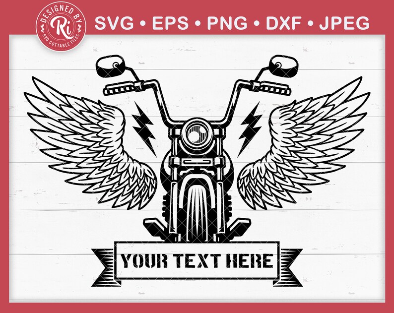 Motorcycle Monogram Svg Motorcycle Svg Motorcycle Wings SVG - Etsy