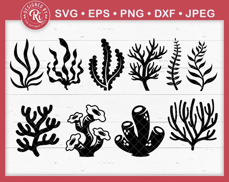 Ocean Plants Svg Aquarium Plants Svg Coral Svg Seaweed Svg | Etsy
