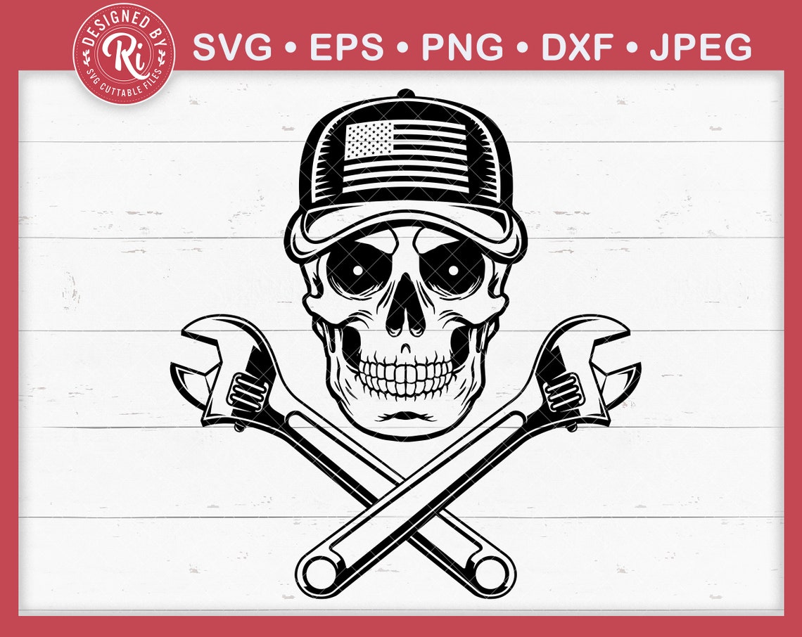 Skull Mechanic Svg Mechanic Svg American Mechanic Svg - Etsy