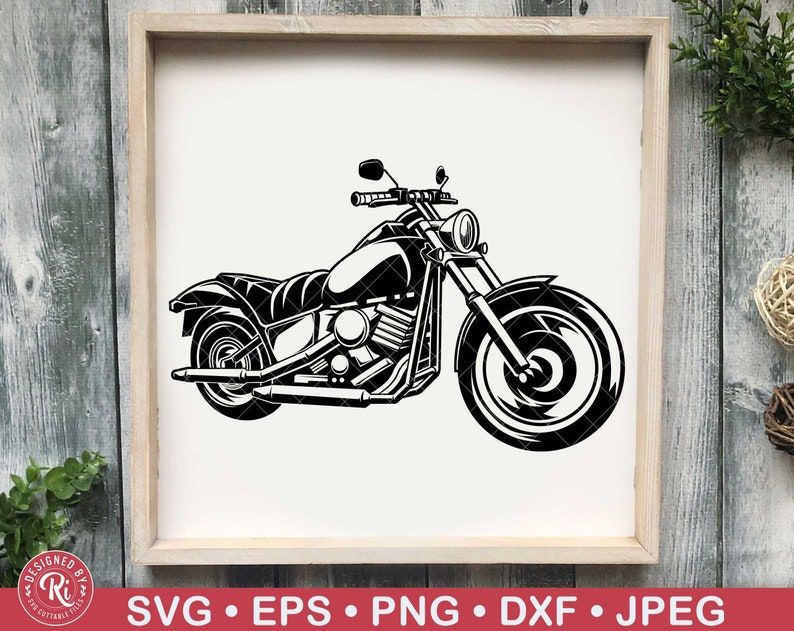 Motorcycle Svg Chopper Biker Big Bike Motor Bike Cruiser - Etsy