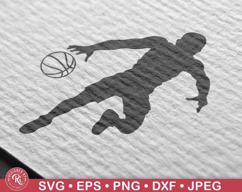 Basketball Dribble Svg Basketball Player Silhouette Baller - Etsy