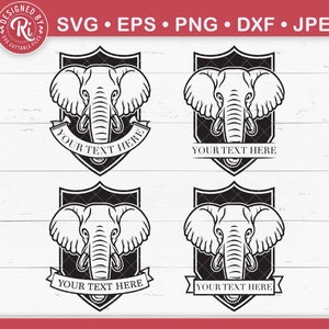 Elephant Monogram Svg, Safari Animal Svg, African Svg, Nature Svg ...