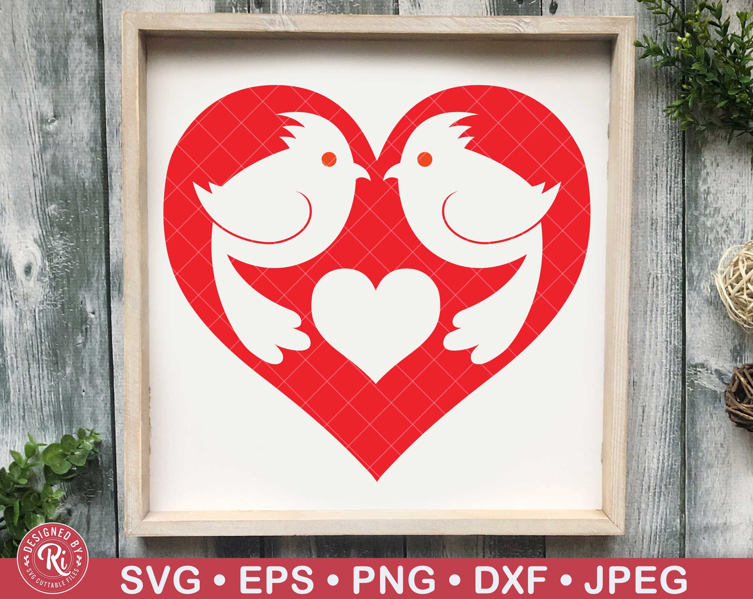 Love Birds Svg Valentines Day Wedding Couples I Love You - Etsy