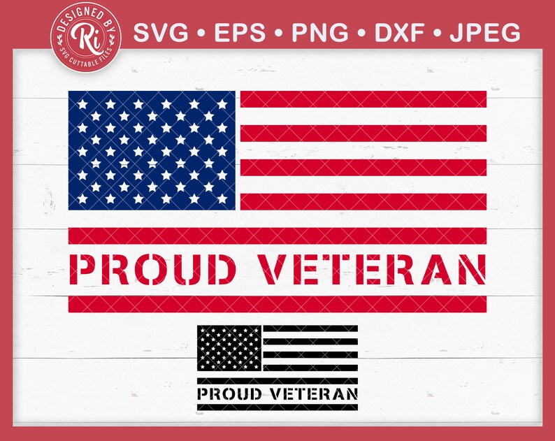 Veteran US Flag Svg Veteran Svg Patriotic Svg Military Svg - Etsy