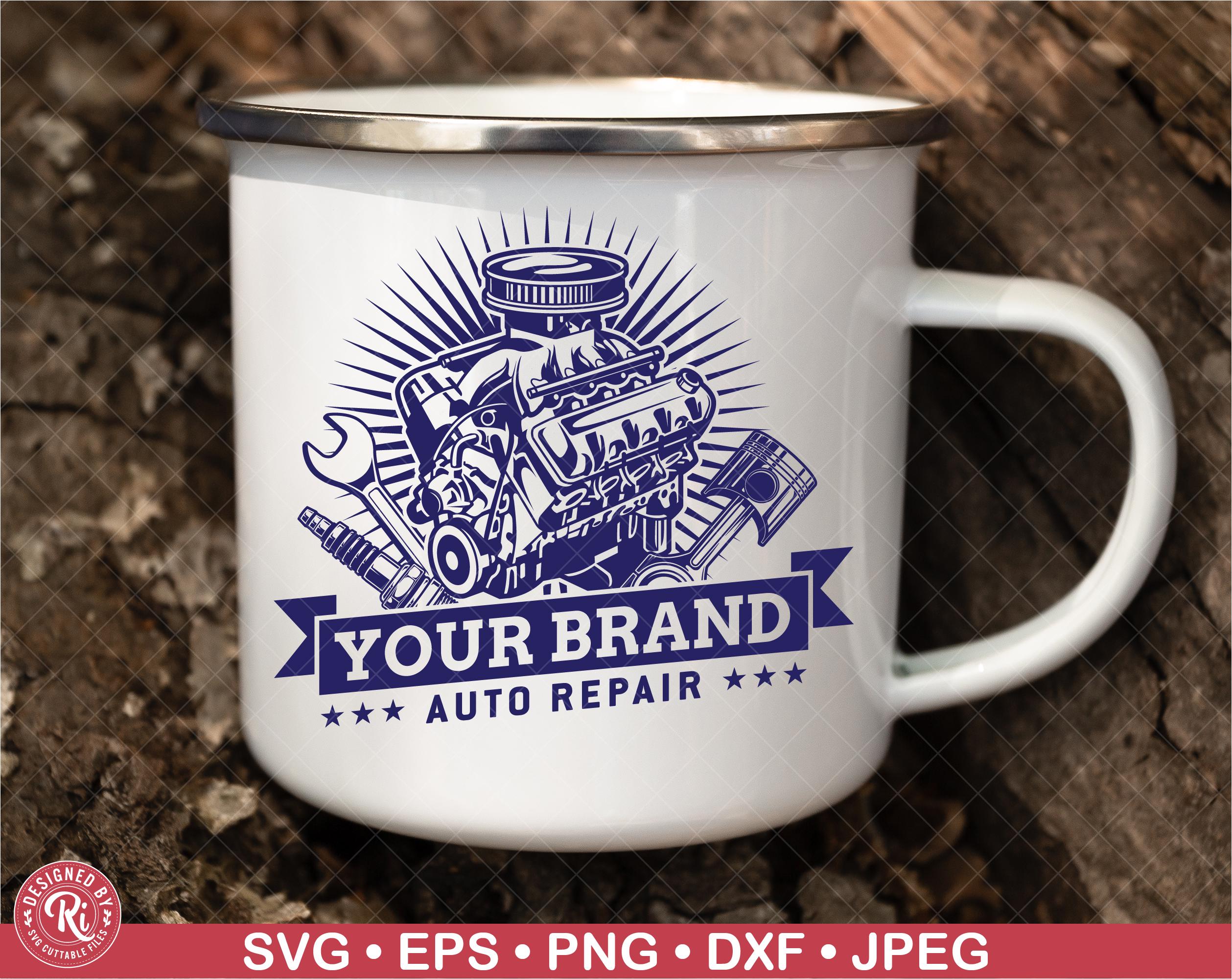 Auto Repair Shop Custom Logo SVG, Car Engine, Mechanic, Diesel Png ...