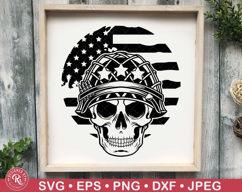 US Skull Soldier Svg Army Veteran Military Marine Corps - Etsy