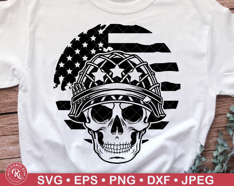 US Skull Soldier Svg Army Veteran Military Marine Corps - Etsy