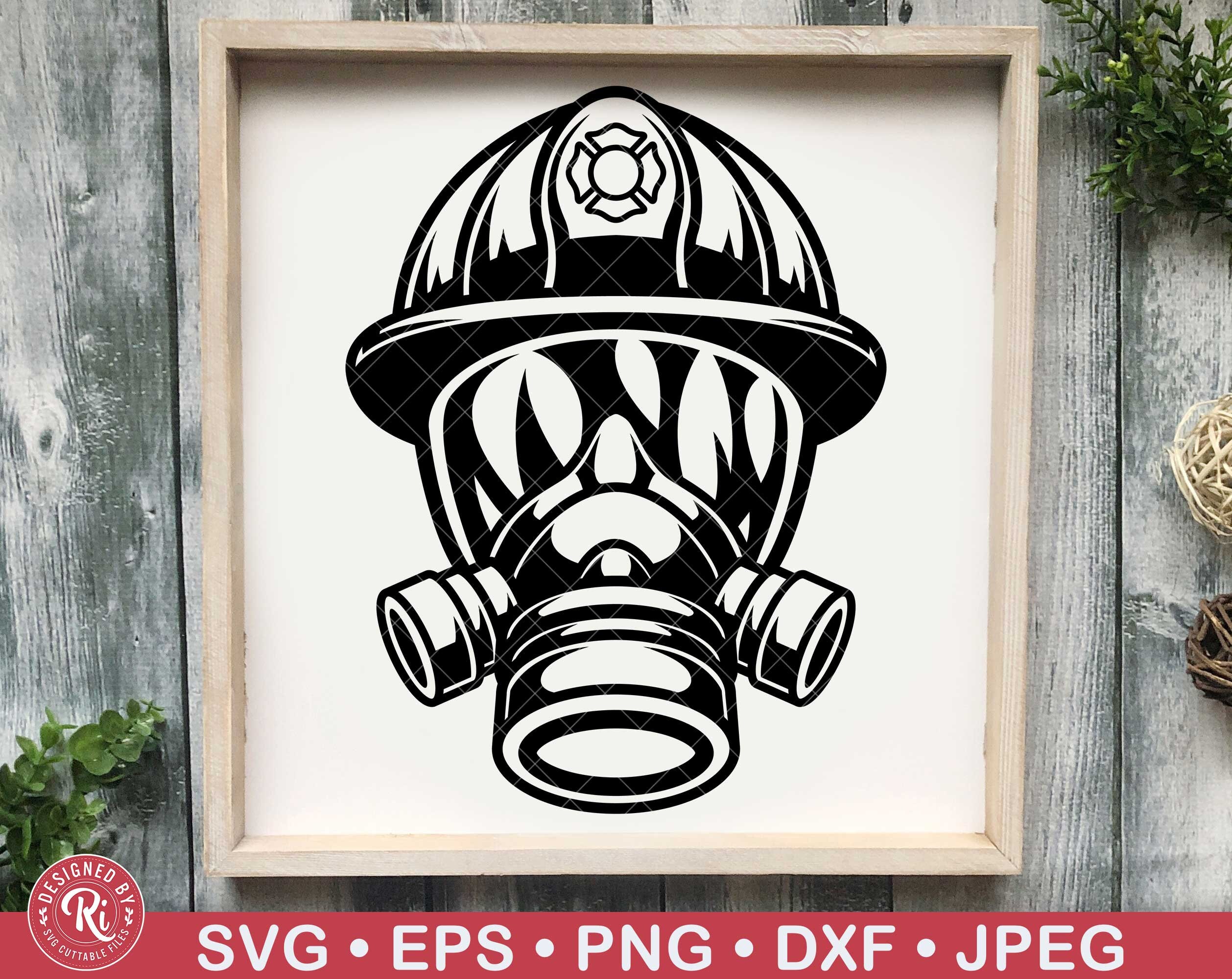 Firefighter Helmet Svg Firefighter Mask Fireman Fire - Etsy