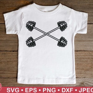 Crossed Barbell Svg, Weightlifting Workout, Dumbell Exercise Png, Gym ...