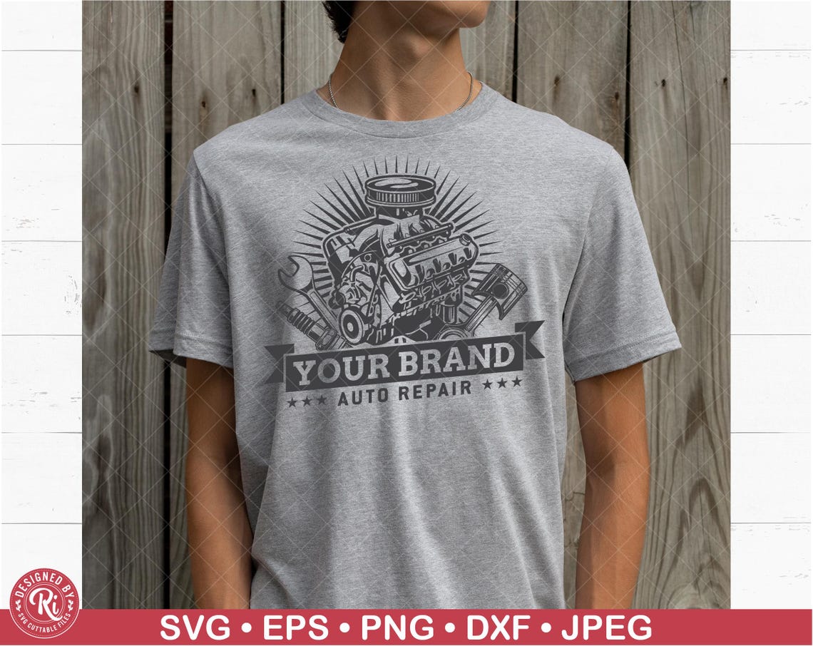 Auto Repair Shop Custom Logo SVG, Car Engine, Mechanic, Diesel Png ...