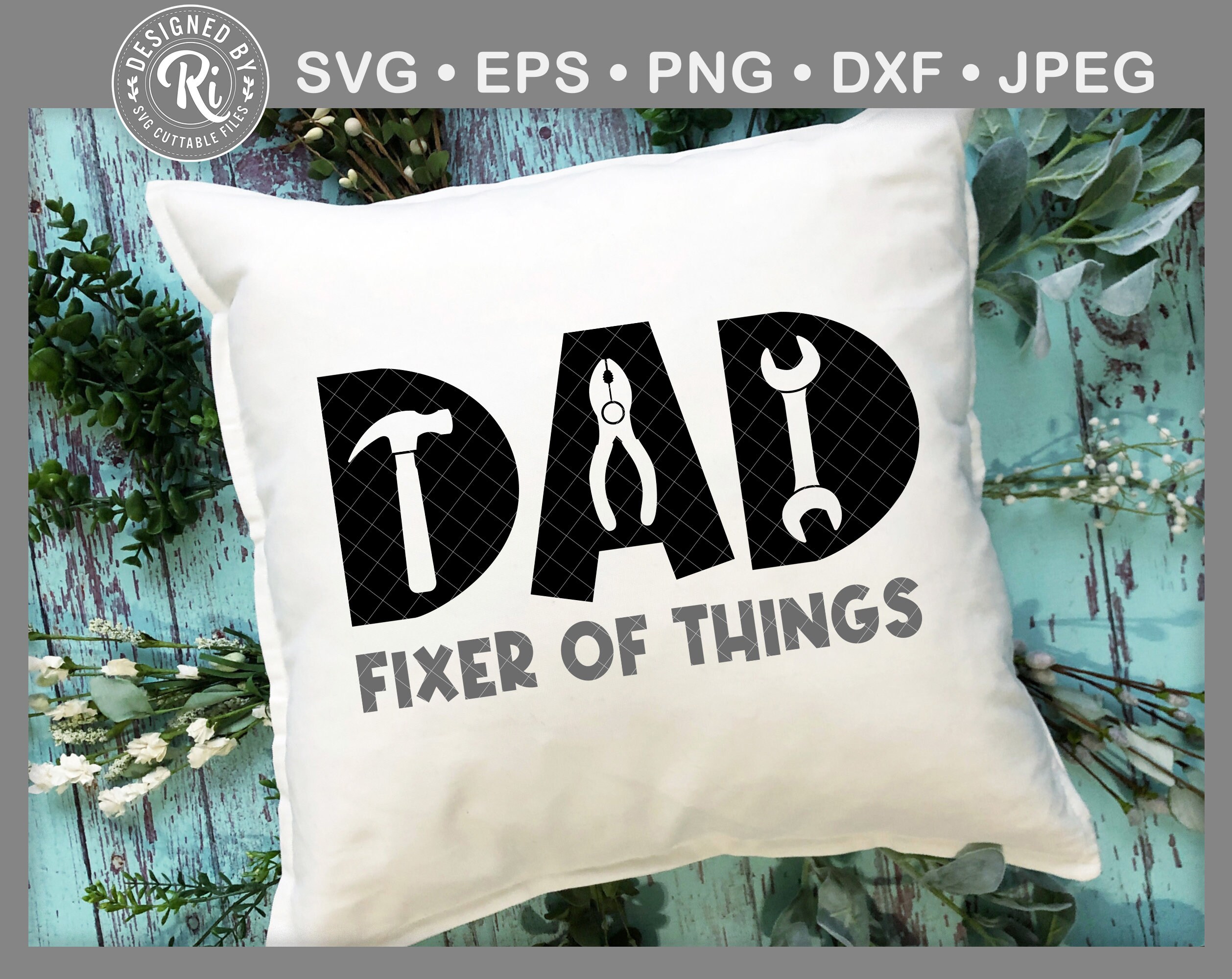 Dad Fixer of Things Svg Dad Svg Father Svg Tools Svg Best | Etsy