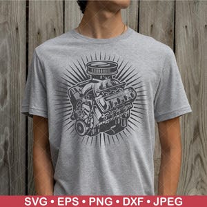 Radiant Car Engine Custom Logo SVG, Auto Repair, Mechanic, Diesel Png ...