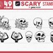 Procreate Scary Stamps, Procreate Halloween Stamps, Procreate Witch ...