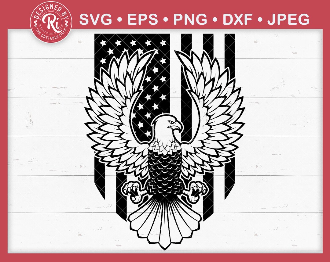 American Eagle Svg, Bald Eagle Svg, American Flag Svg, Patriotic Svg ...