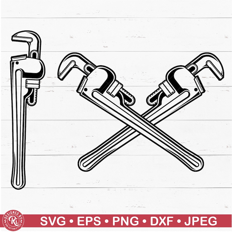 Plumbing Wrench Logos Png - Etsy