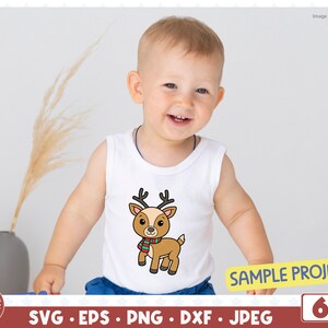 Rudolph the Reindeer Svg Bundle, Cute Reindeer Eps, Christmas Deer Jpeg ...