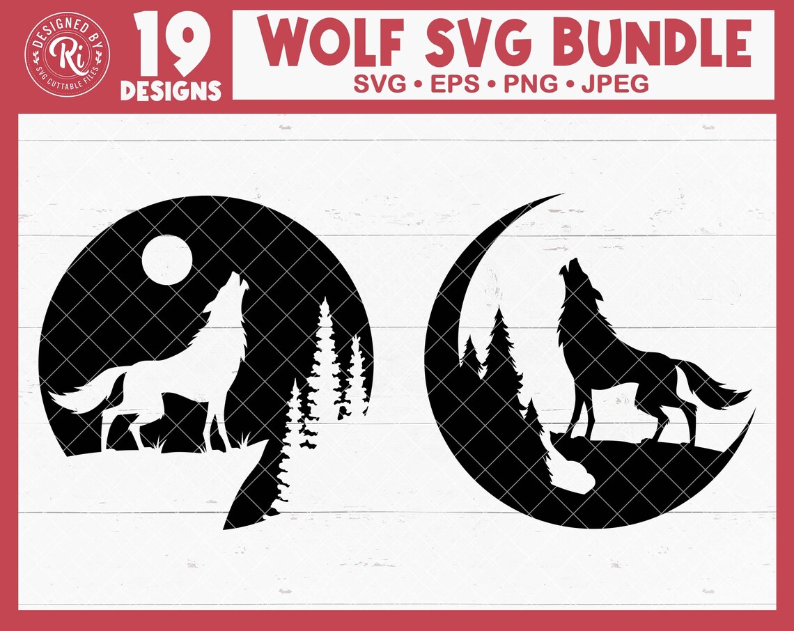 Wolf SVG Bundle Howling Wolf Wolves Wolf Head Wolf Pack - Etsy