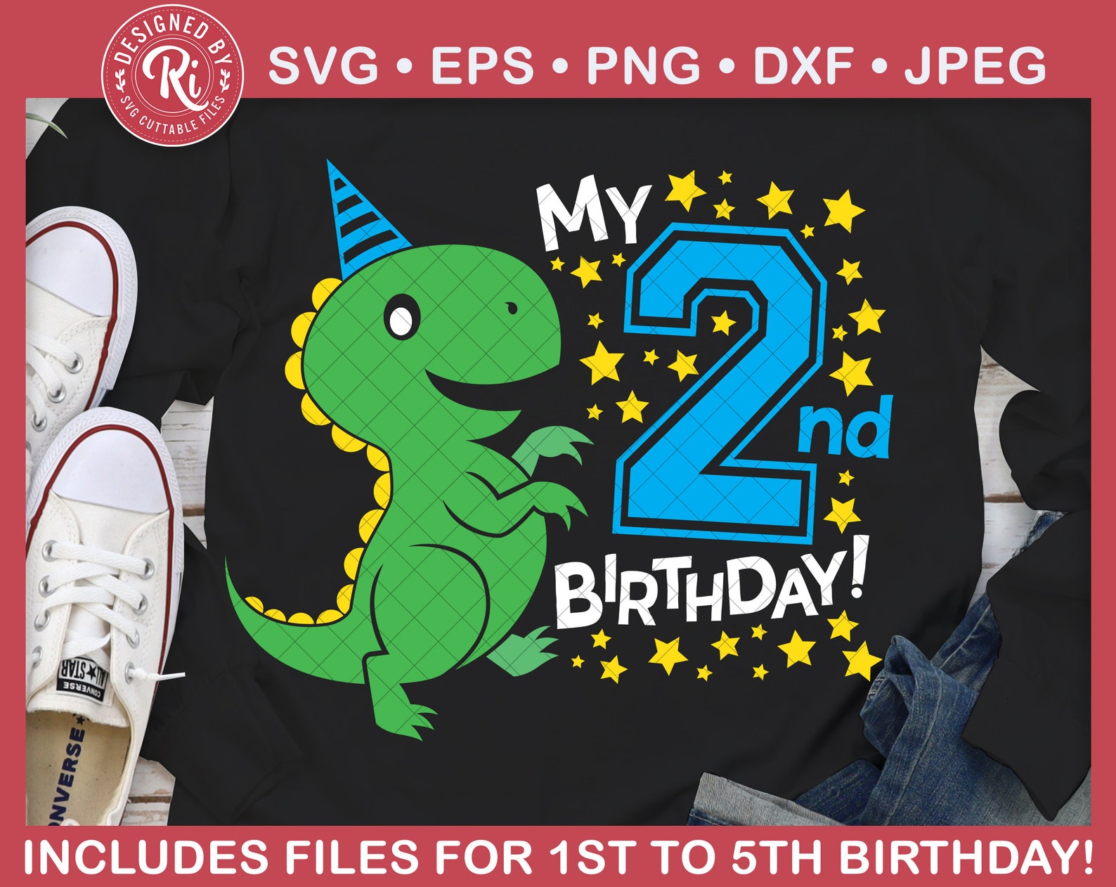 T-rex Birthday Svg Three Rex Svg Birthday Party Svg Baby | Etsy