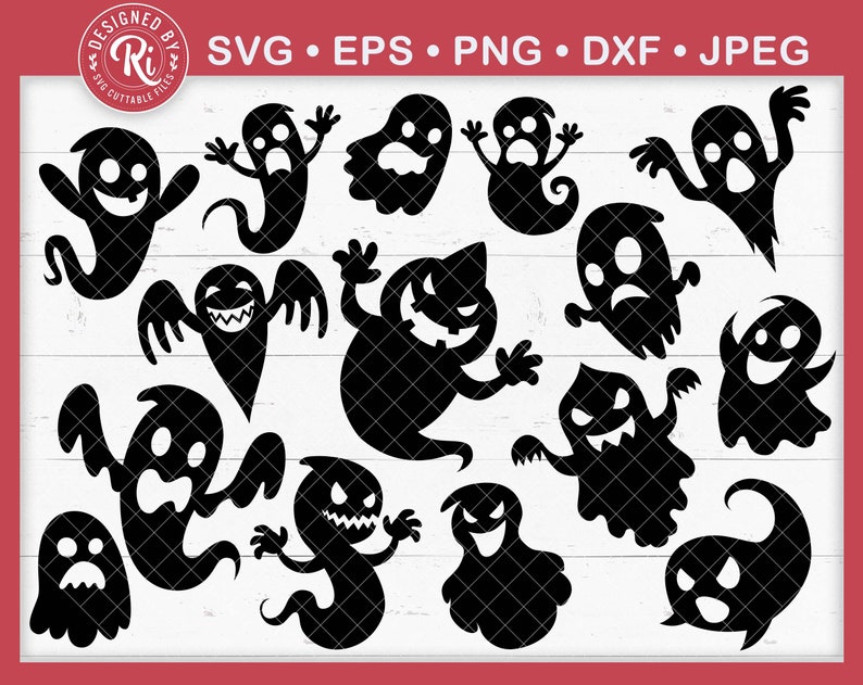 Ghosts Svg Boo Crew Svg Haunted House Svg Halloween Svg | Etsy