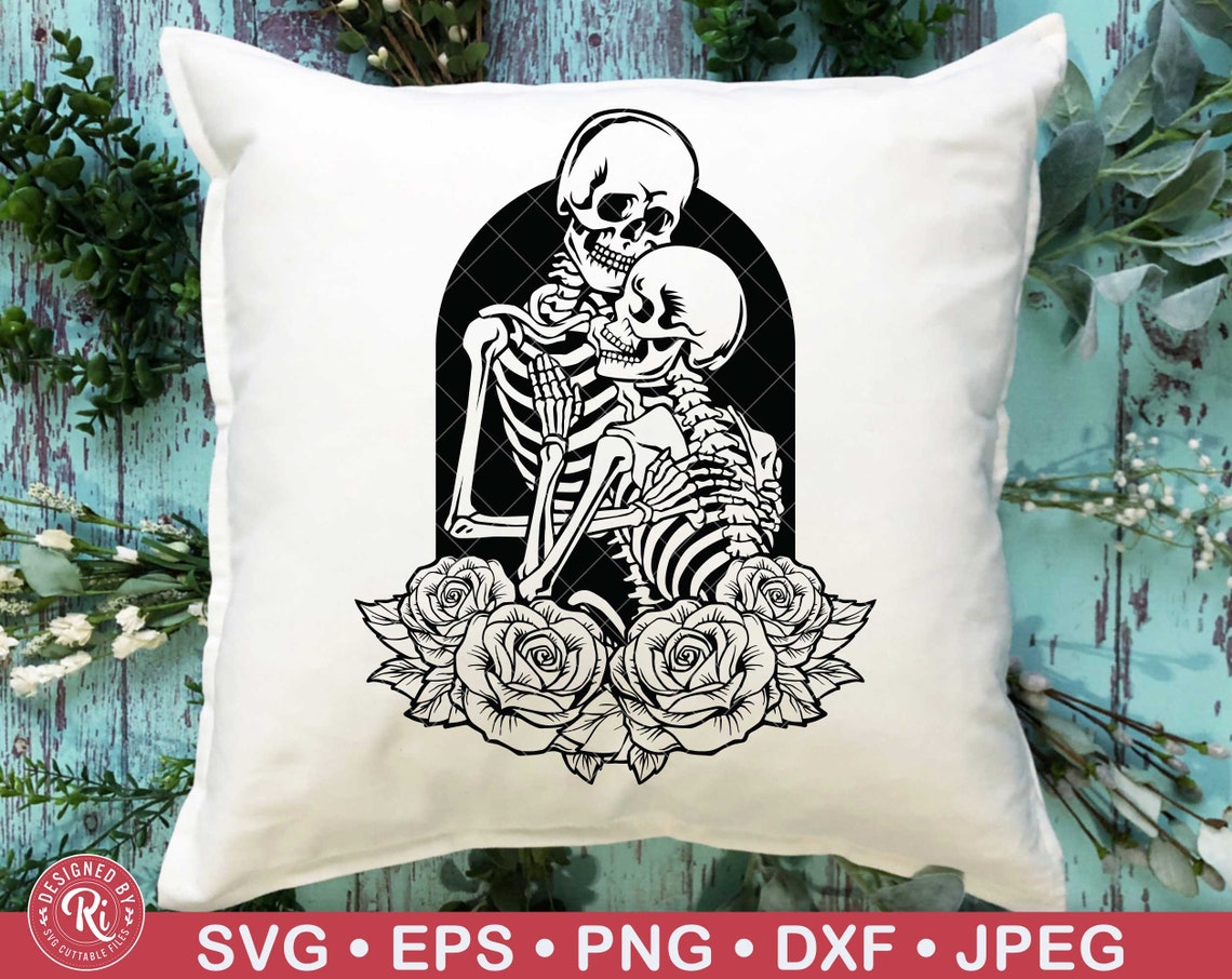 Skeleton Lovers Svg Wedding Bride Groom Skull Couple - Etsy