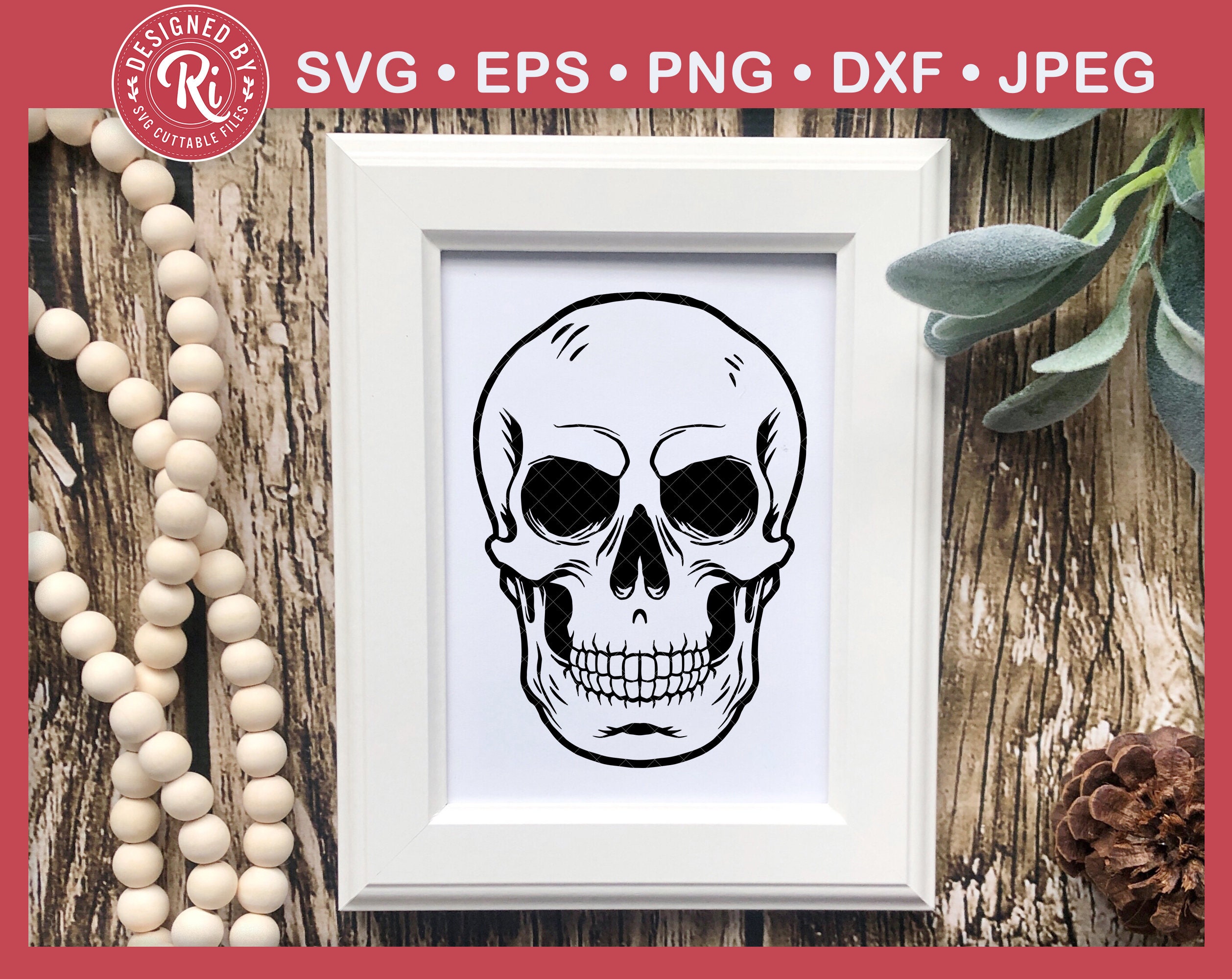 Skull Svg Skull Head Svg Skull Vector Happy Halloween Svg | Etsy