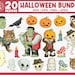 Halloween Clipart Bundle, Frankenstein Svg, Werewolf Svg, Skeleton Svg ...