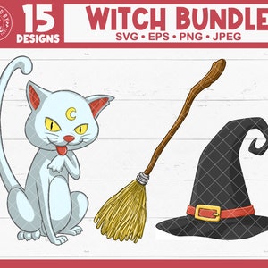 Halloween Clipart Bundle, Witch Svg Bundle, Halloween Svg Bundle ...