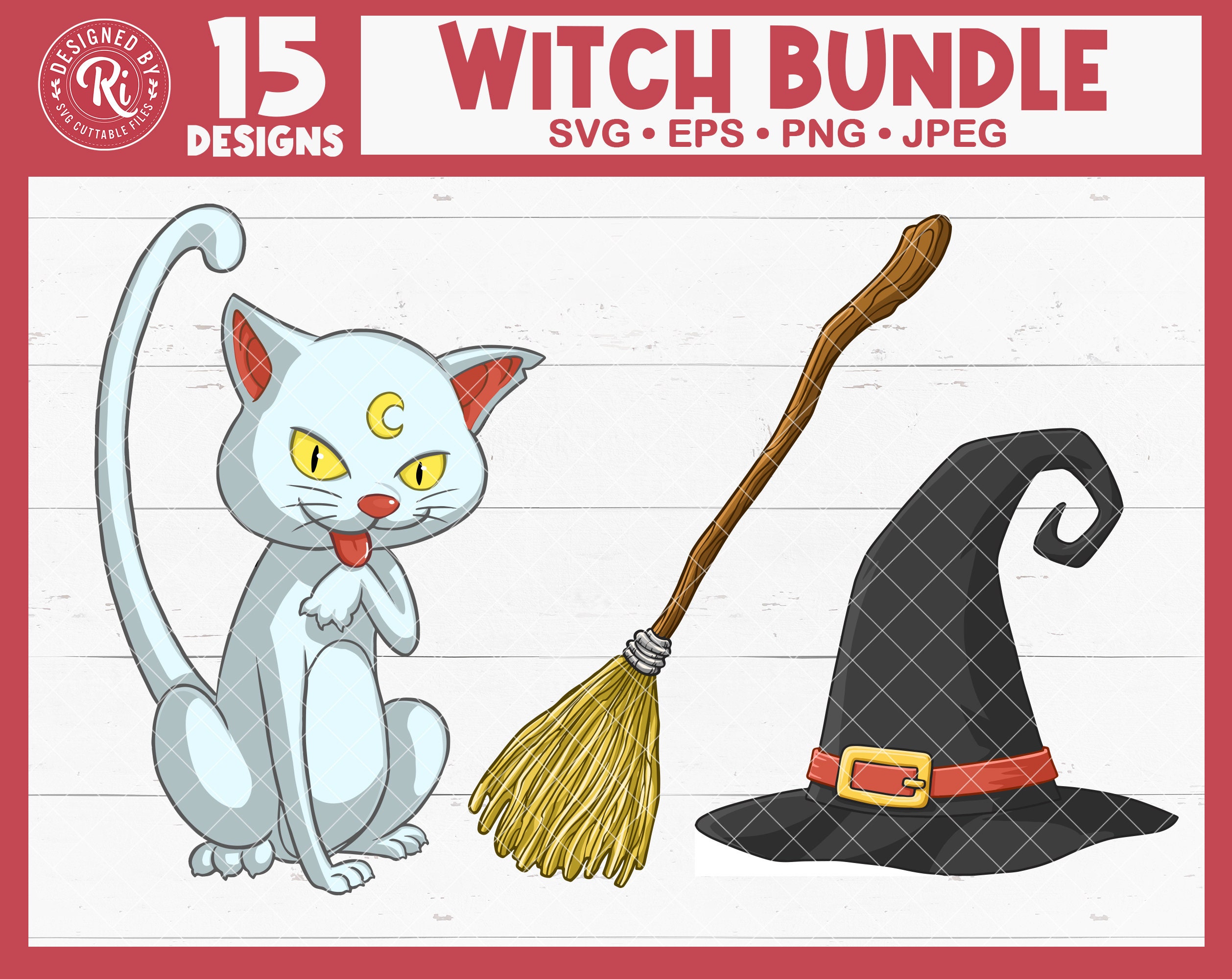 Halloween Clipart Bundle, Witch Svg Bundle, Halloween Svg Bundle ...