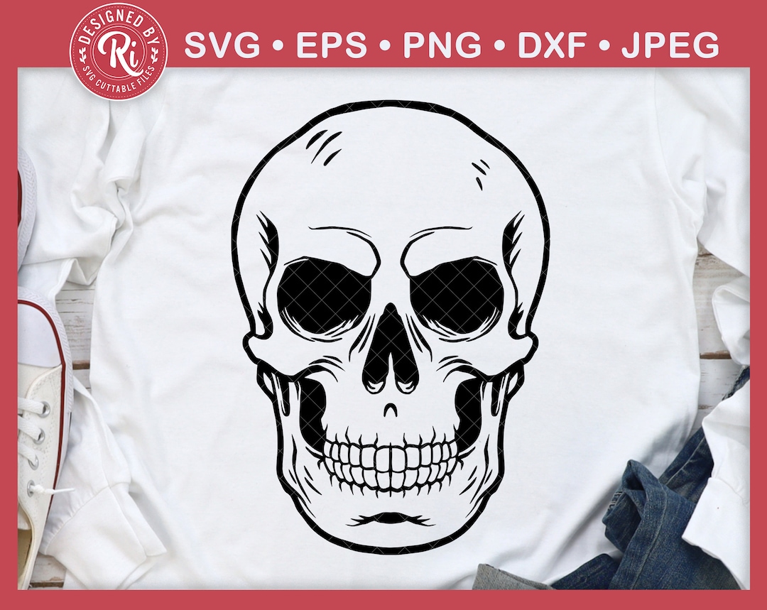 Skull Svg, Skull Head Svg, Skull Vector, Happy Halloween Svg, Skull ...