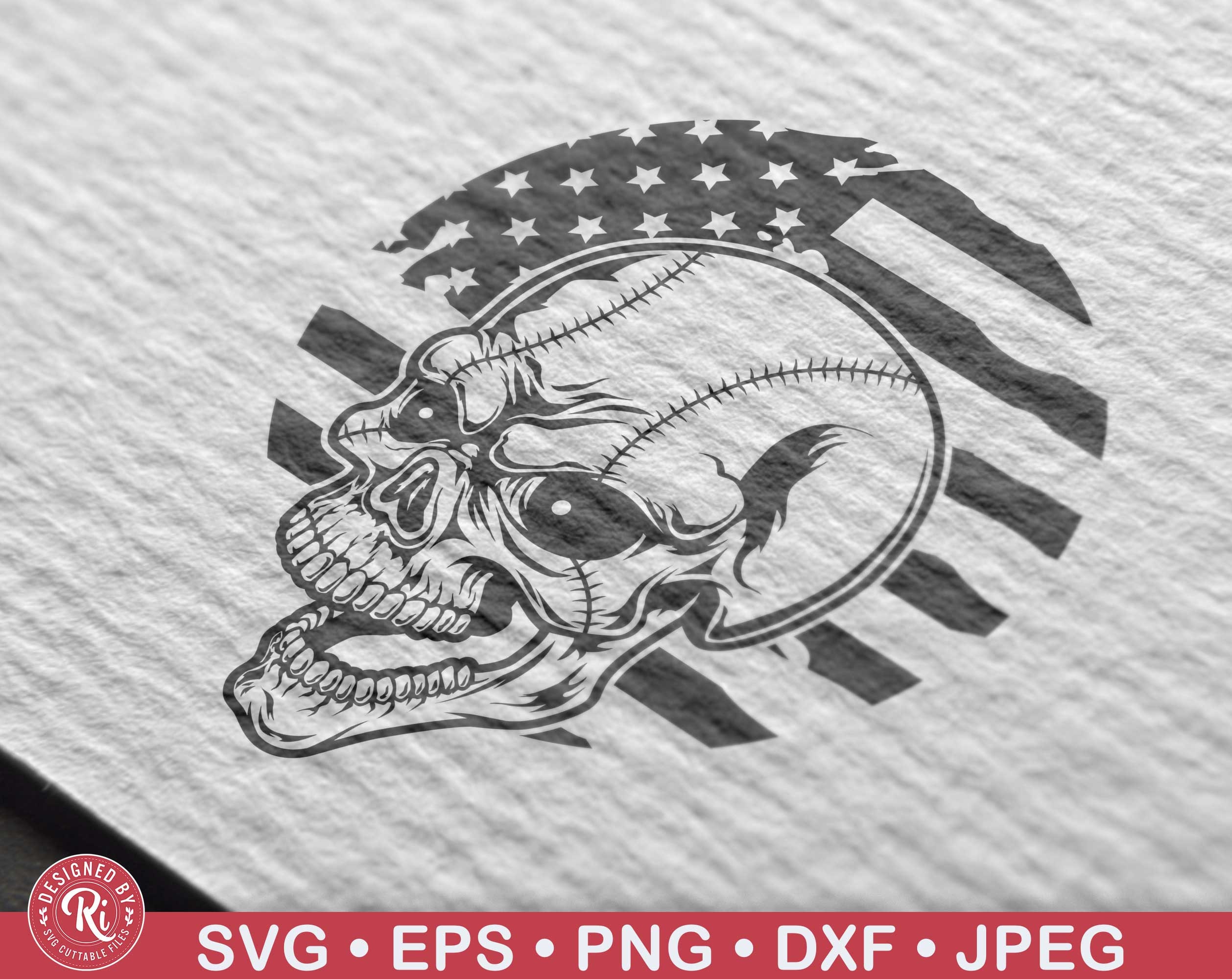 US Baseball Skull Svg Baseball Baseball Ball Baseball - Etsy