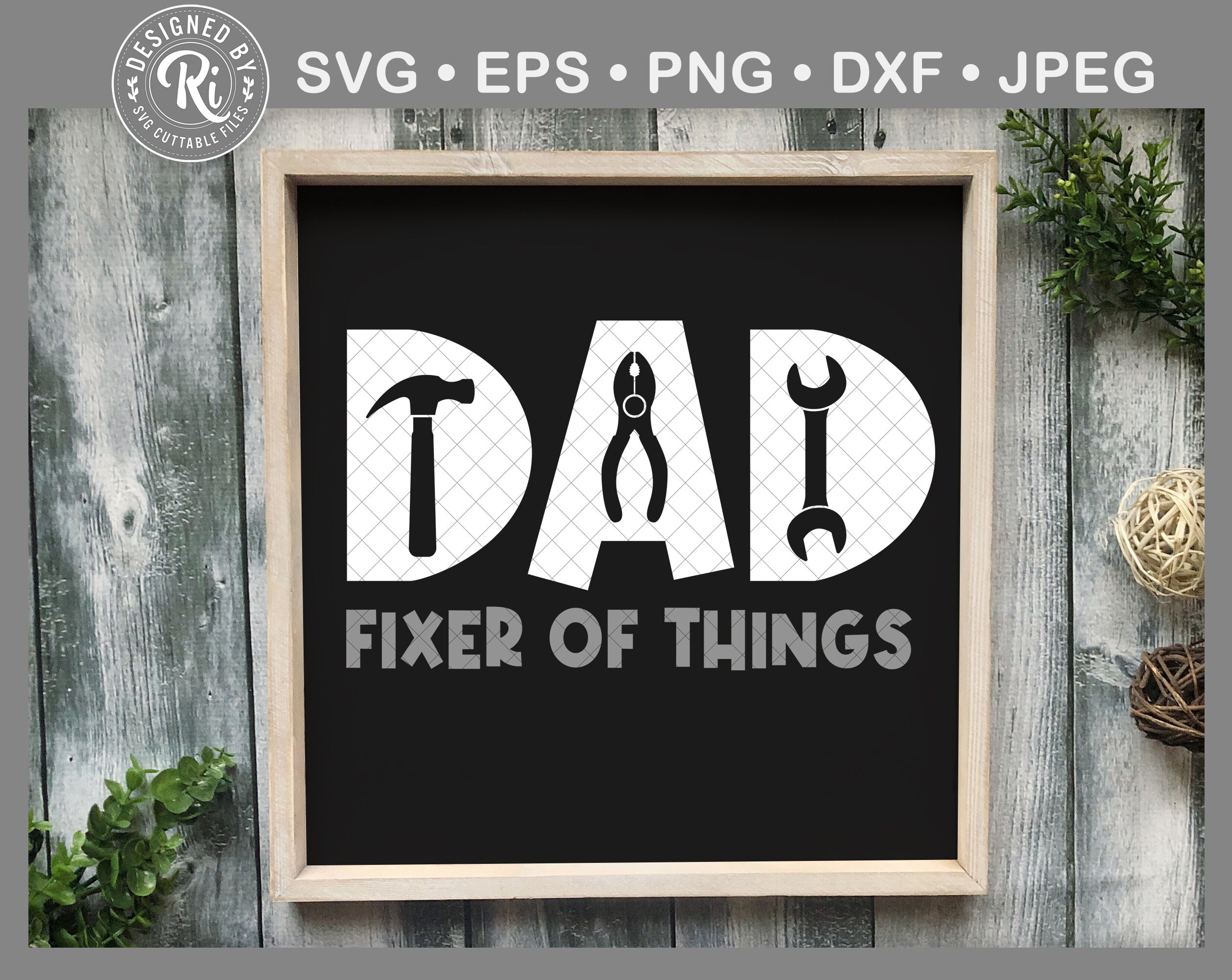 Dad Fixer of Things Svg Dad Svg Father Svg Tools Svg Best | Etsy