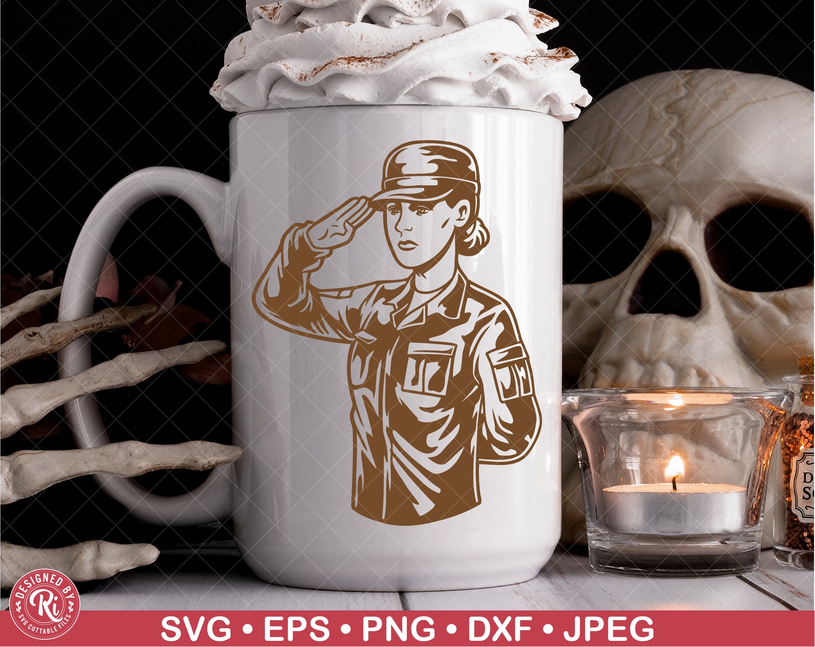 Female Veteran SVG, United States Army, Lady Soldier, Patriotic ...