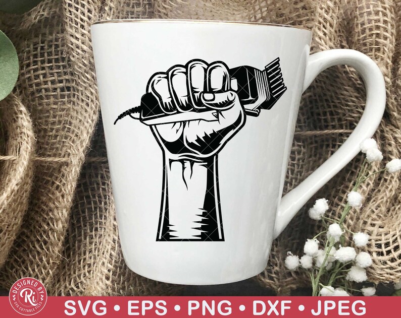 Hand Holding Clippers Svg Barber Shop Hair Stylist Hair - Etsy