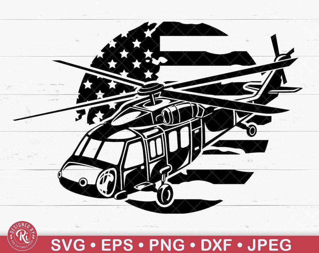 USA Black Hawk Helicopter Svg, US Army Veteran Png, Military Logo ...