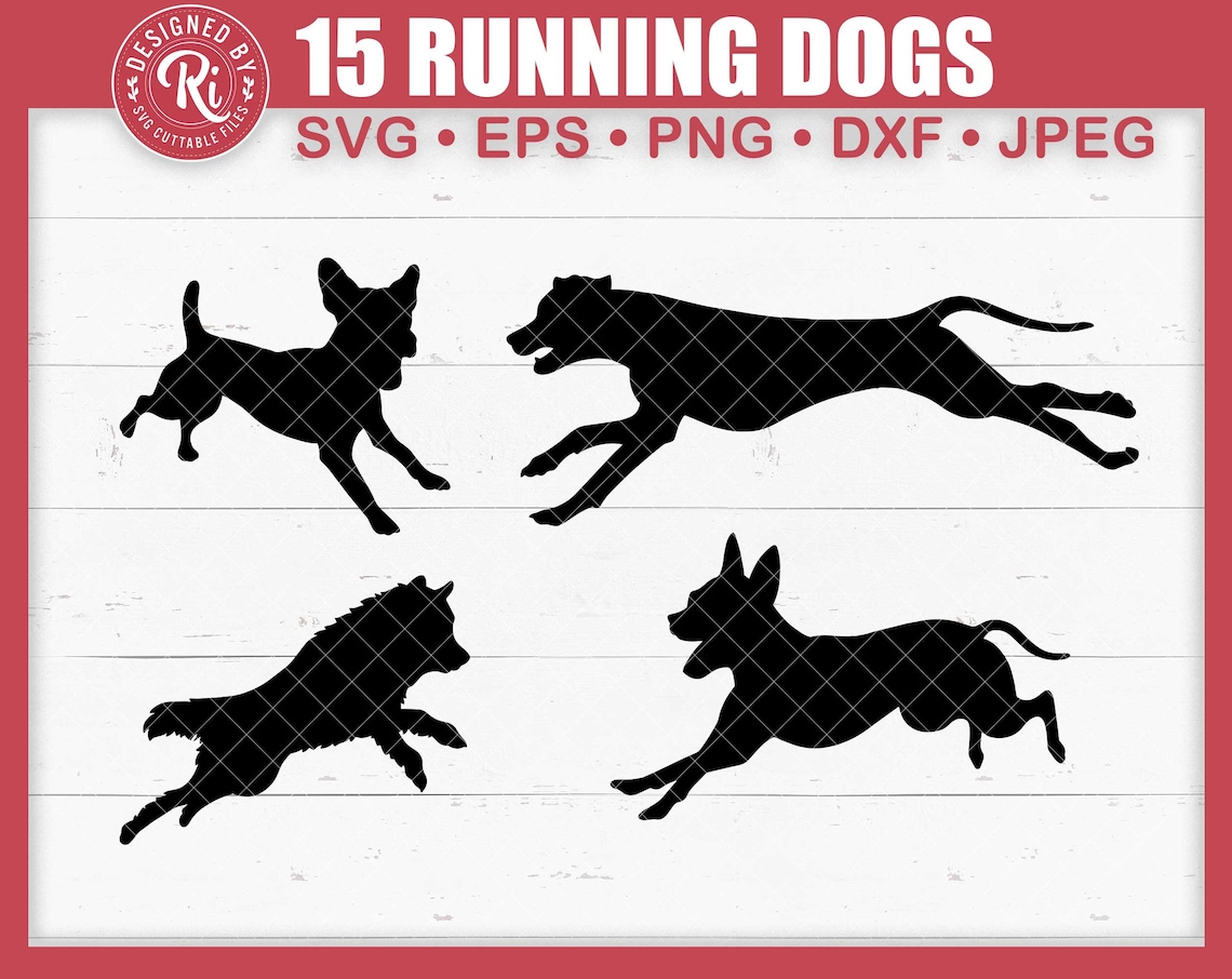 Running Dogs Svg Pack Dog Silhouettes Svg Dog Clipart Dog - Etsy