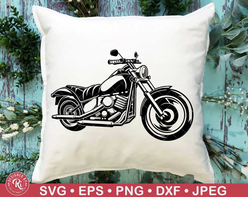 Motorcycle Svg Chopper Biker Big Bike Motor Bike Cruiser - Etsy