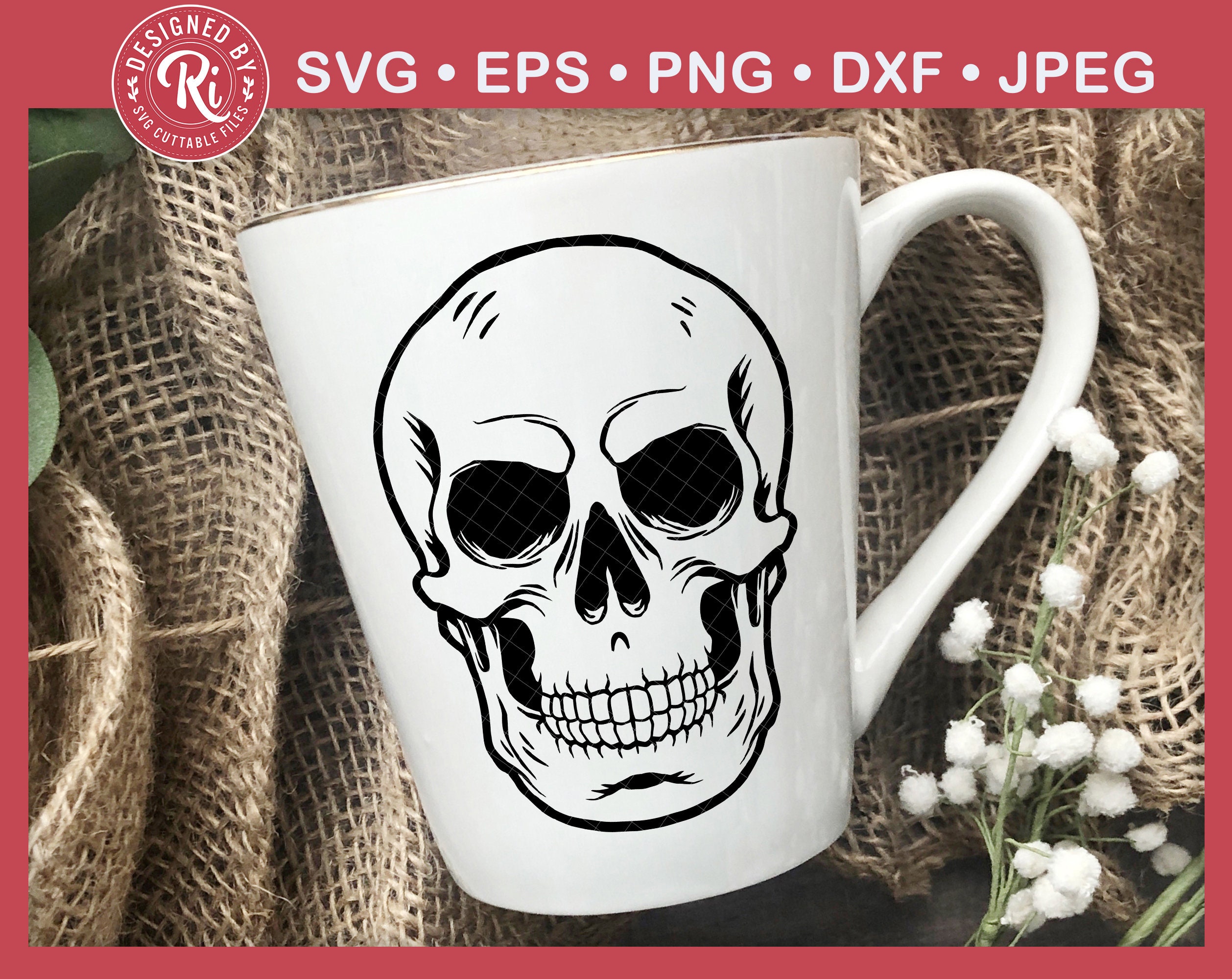 Skull Svg Skull Head Svg Skull Vector Happy Halloween Svg | Etsy