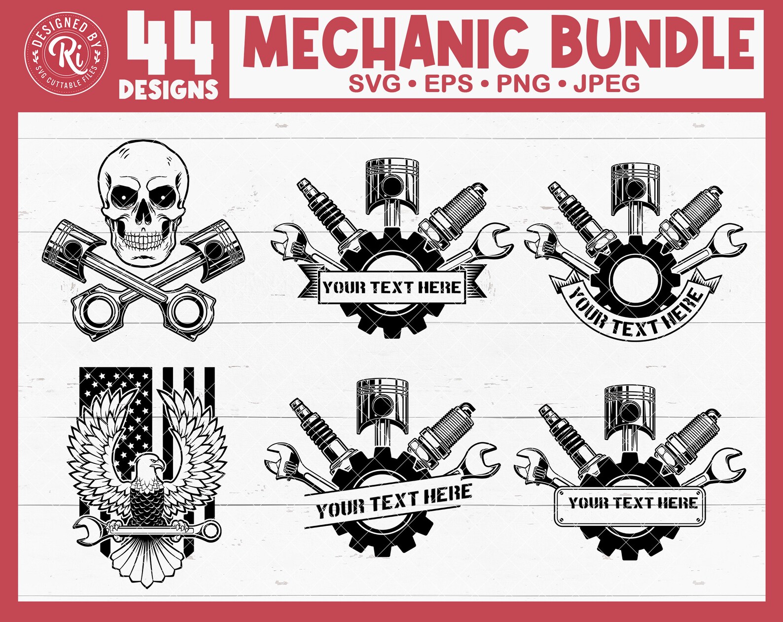 Mechanic Svg Bundle, Mechanic Tools Svg Bundle, US Skull Mechanic Svg ...