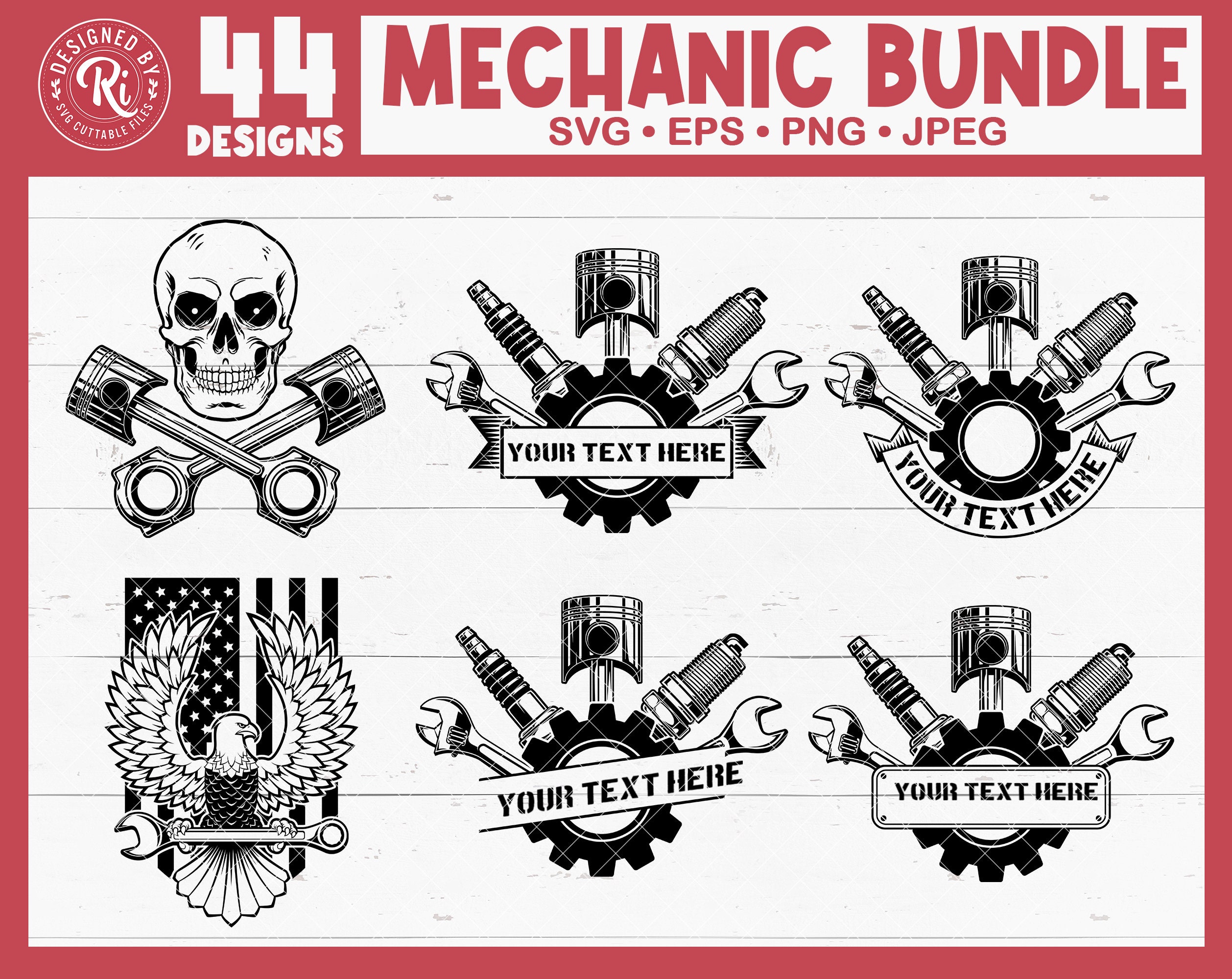 Mechanic Svg Bundle Mechanic Tools Svg Bundle US Skull | Etsy