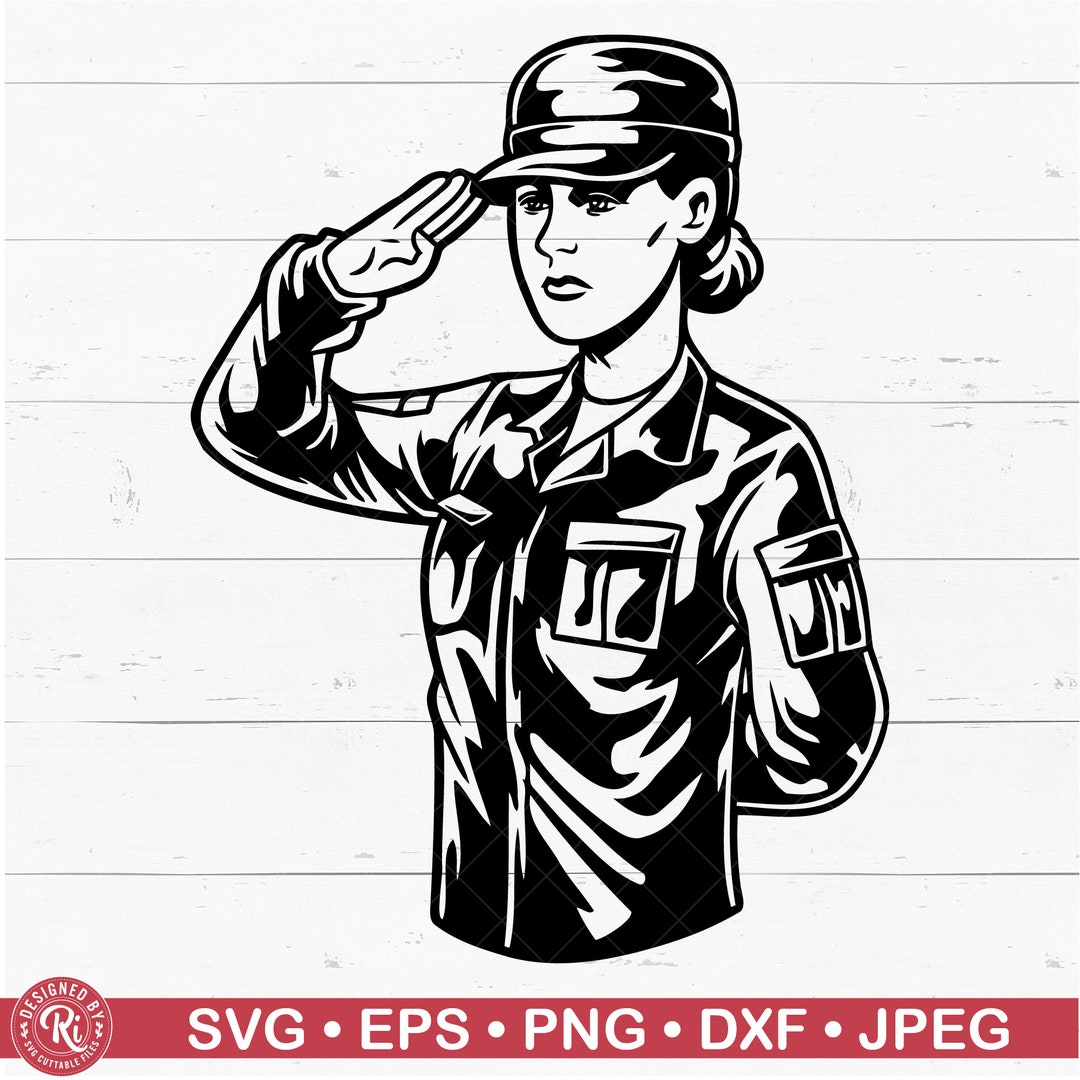 Female Veteran SVG, United States Army, Lady Soldier, Patriotic ...