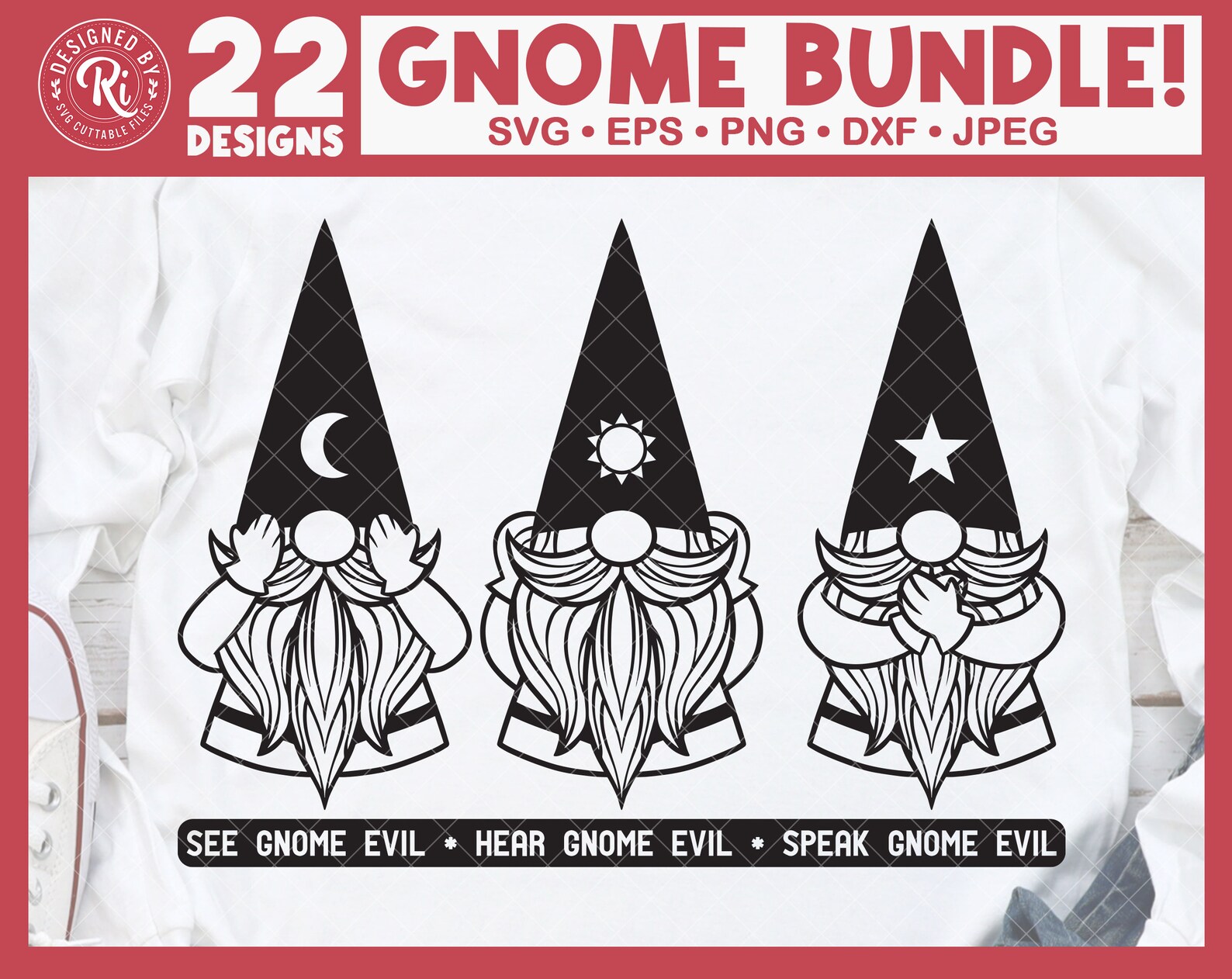 Gnome Svg Bundle Valentine Christmas Stickers Summer St. - Etsy