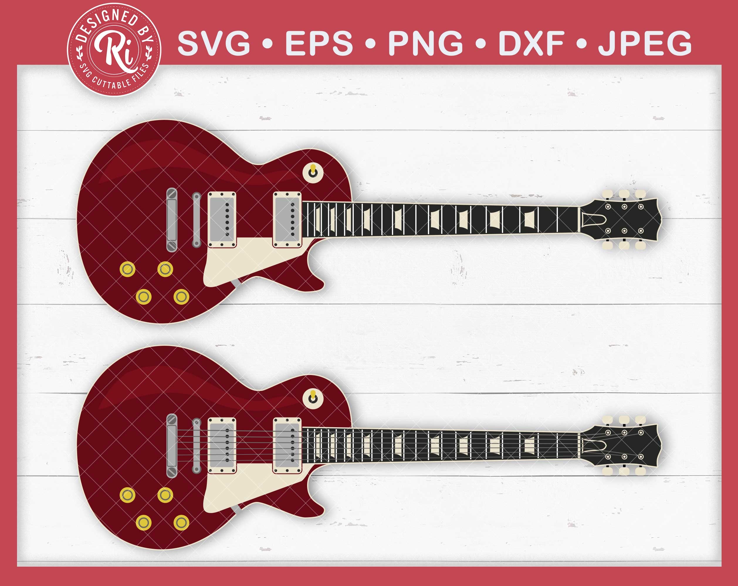 Gibson Les Paul Svg Electric Guitar Svg Guitar Svg Music - Etsy
